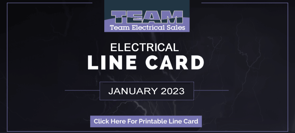 Team Electrical – Products Line Card – Team Electrical Sales – Detroit
